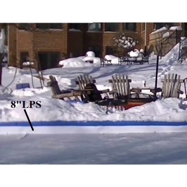 8" Outdoor Ice Rink Liner Protection Poly | Iron Sleek