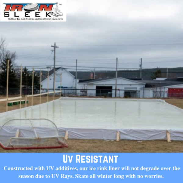 Ice Rink Liner White 6 Mil - Select Your Size| Iron Sleek